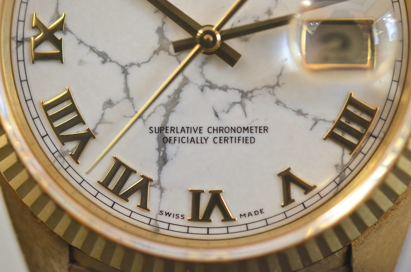 Rolex Daydate in Gold 18k with beautiful Marble dial - Rolex Passion Market