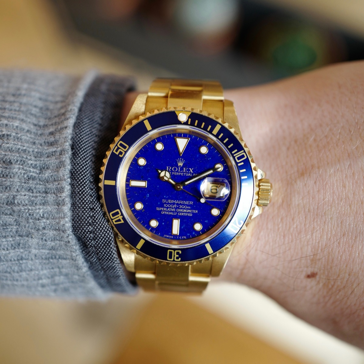 Rolex Submariner, ref. 16618 with Lapis Lazuli Dial - Rolex Passion Market