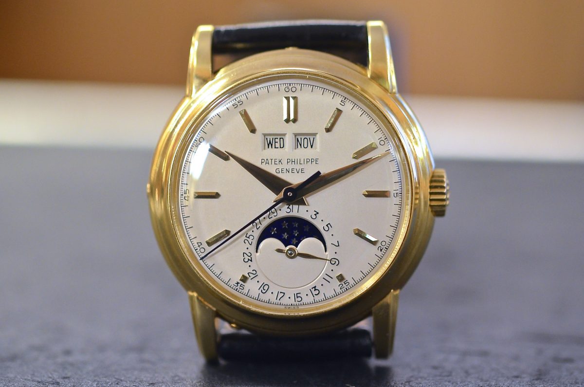 18K yellow gold Patek Philippe Ref 2438 Perpetual Calendar - Rolex ...
