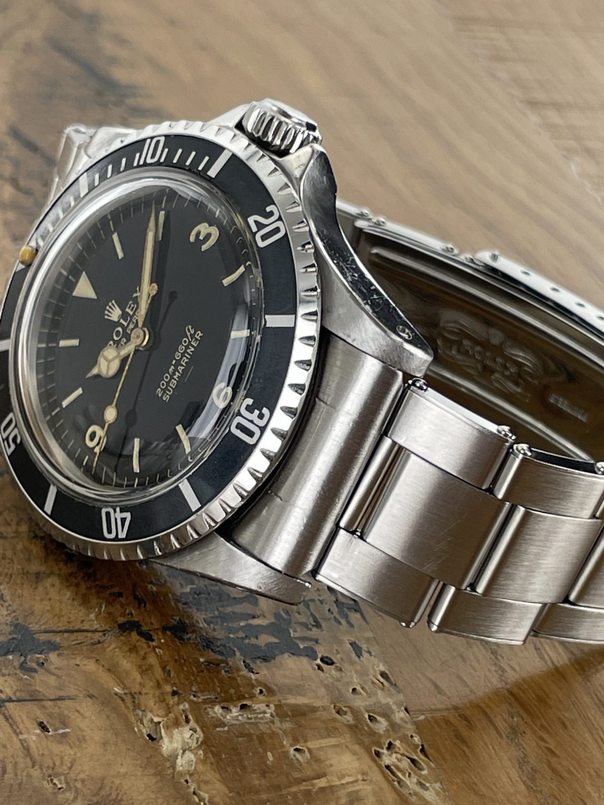 Stainless Steel Rolex Submariner 5513 Gilt Explorer 3-6-9 Underline ...