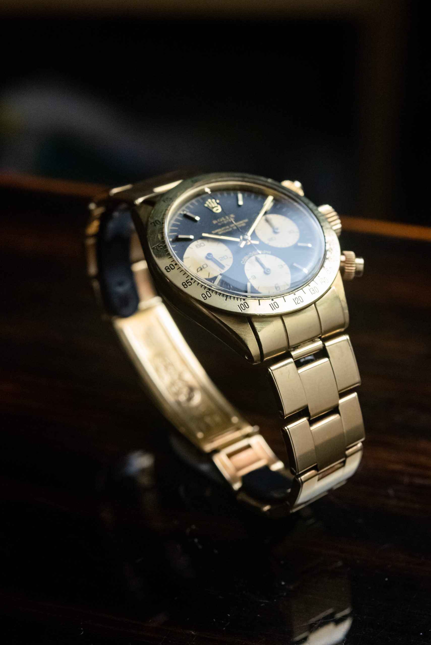 Rolex Daytona ref. 6265 Floating Dial Micro Oyster in Yellow Gold 18kt ...