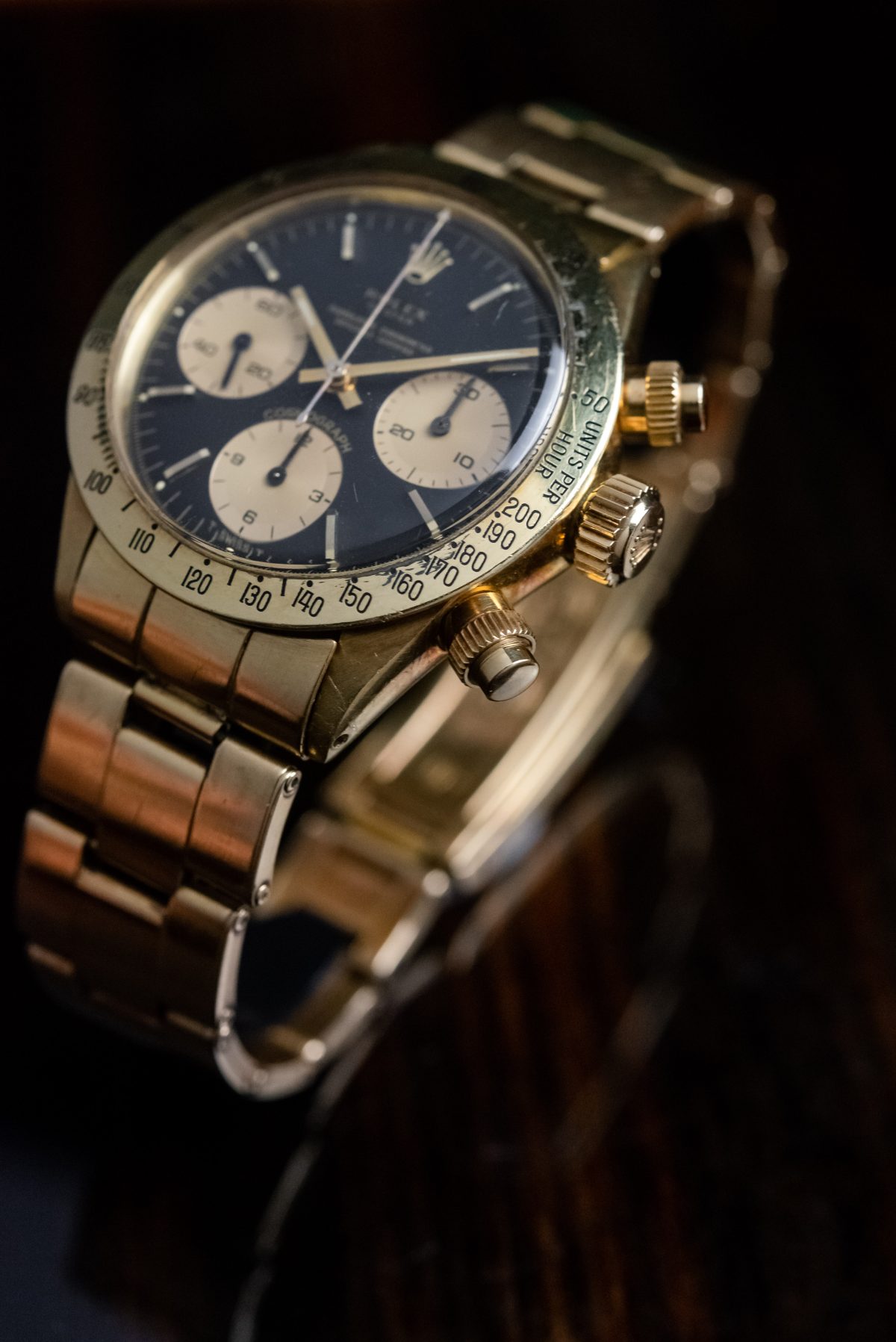 Rolex Daytona ref. 6265 Floating Dial Micro Oyster in Yellow Gold 18kt ...