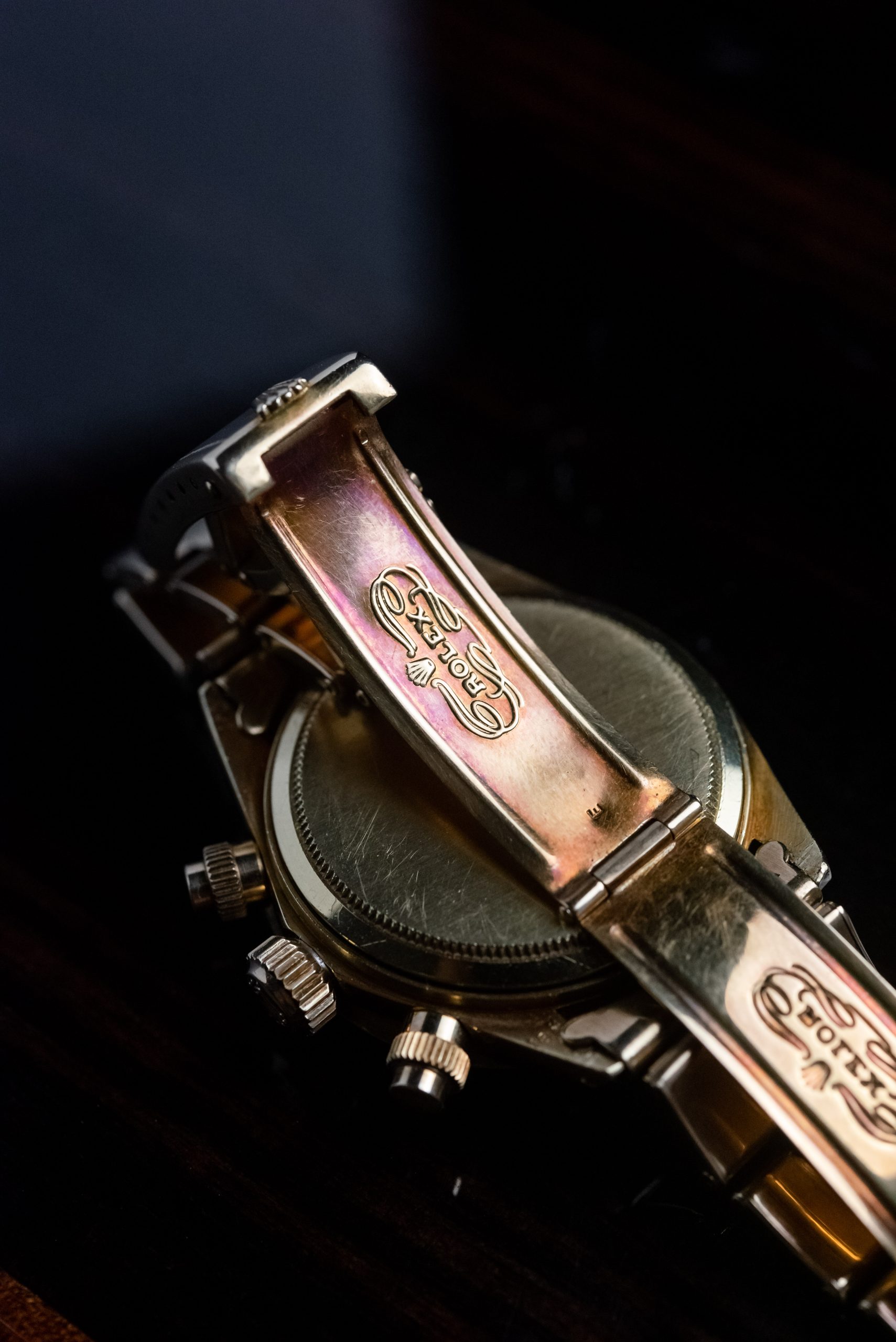 Rolex Daytona ref. 6265 Floating Dial Micro Oyster in Yellow Gold 18kt ...